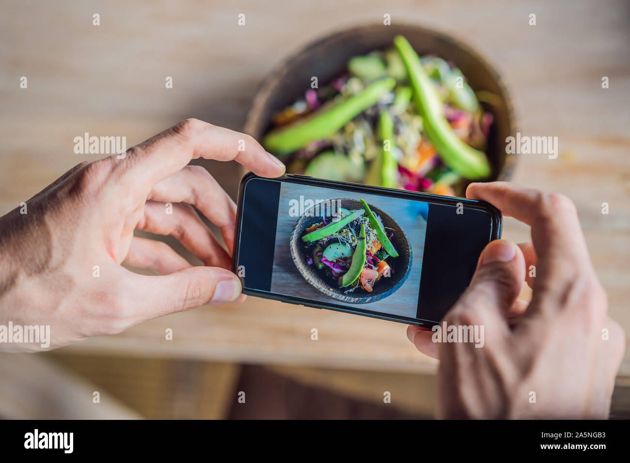 Food app. A phone application that defines food and the benefits of ...