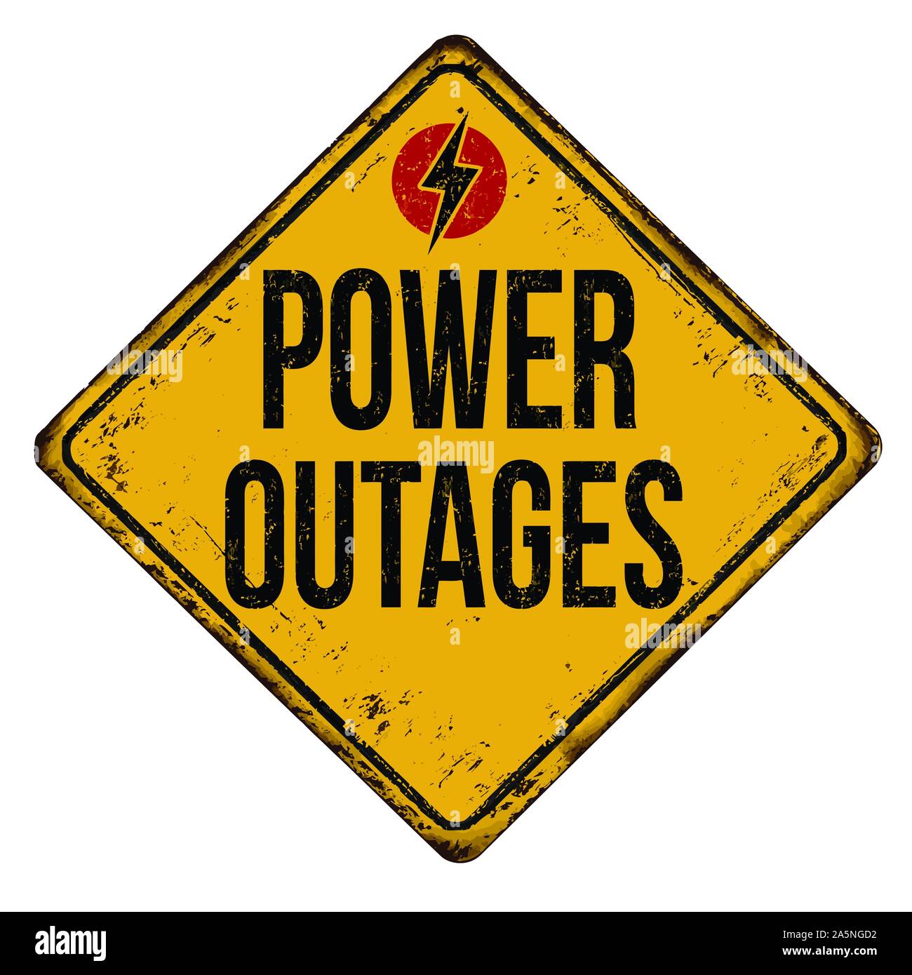 Electrification warning sign Cut Out Stock Images & Pictures - Alamy