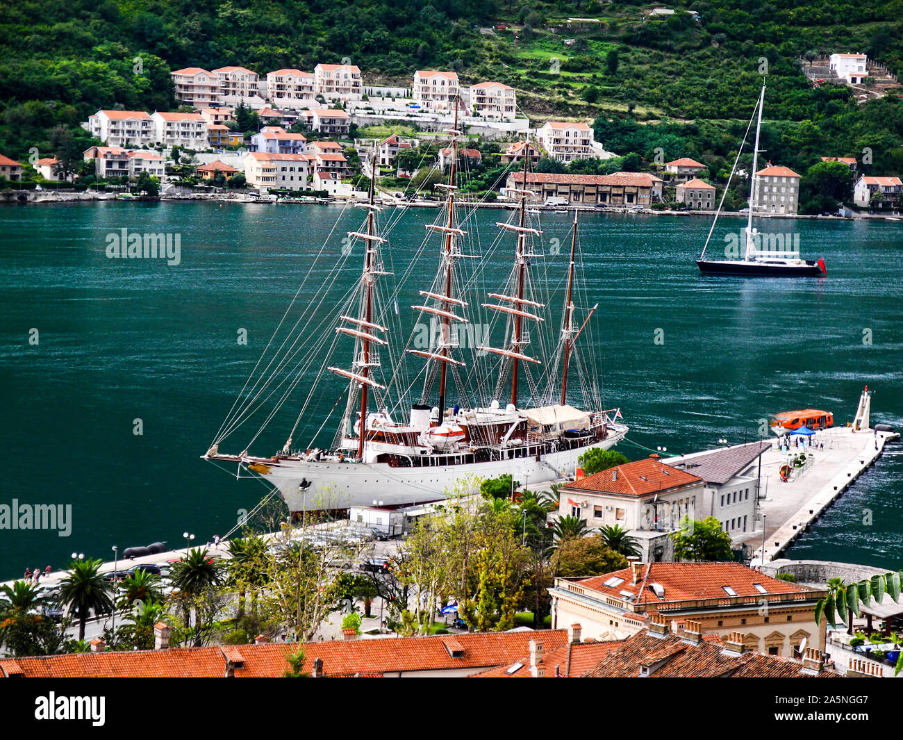 Aerial view kotor bay orange hi-res stock photography and images - Alamy