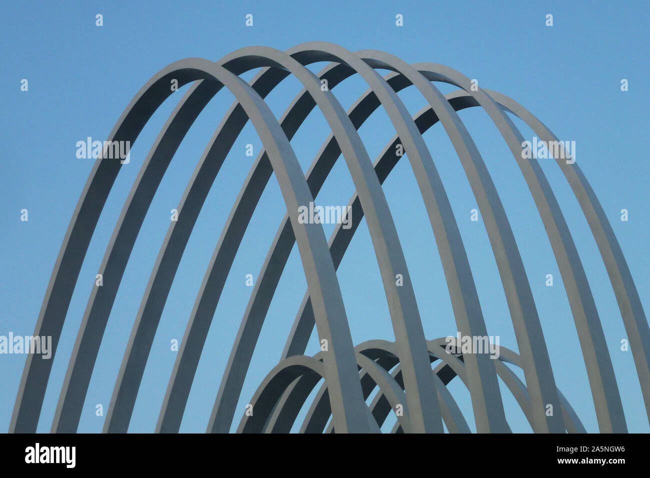 Curved architectural landscape Stock Photo - Alamy