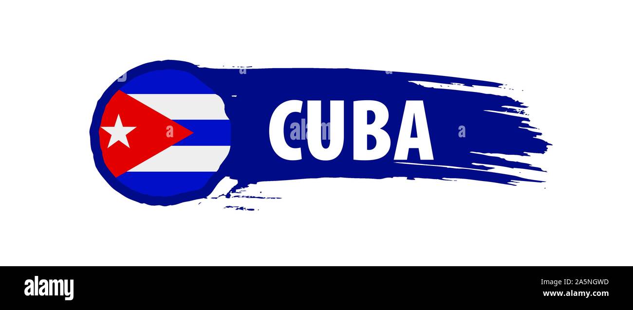 Cuba flag, vector illustration on a white background Stock Vector Image ...
