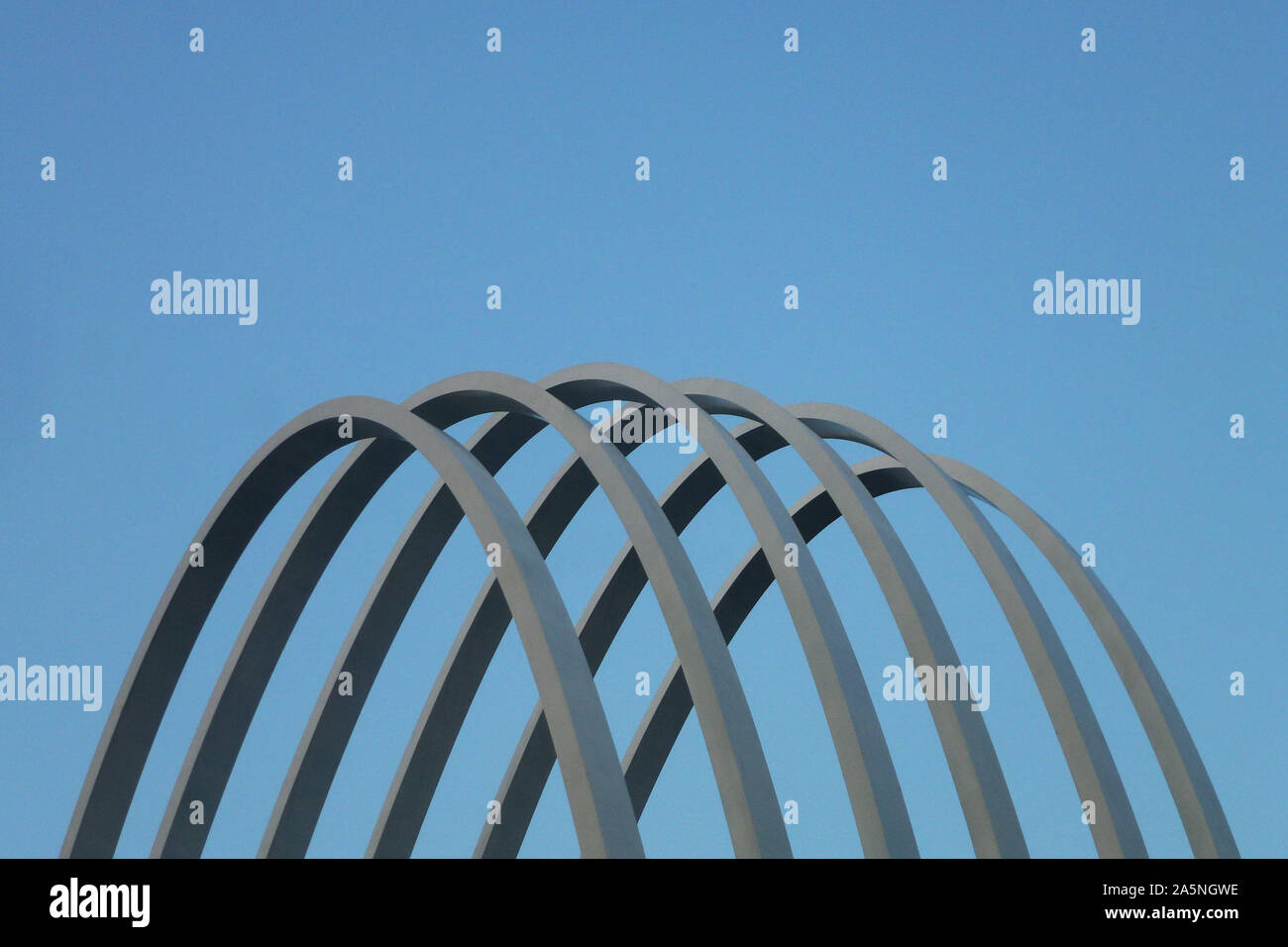 Curved architectural landscape Stock Photo - Alamy