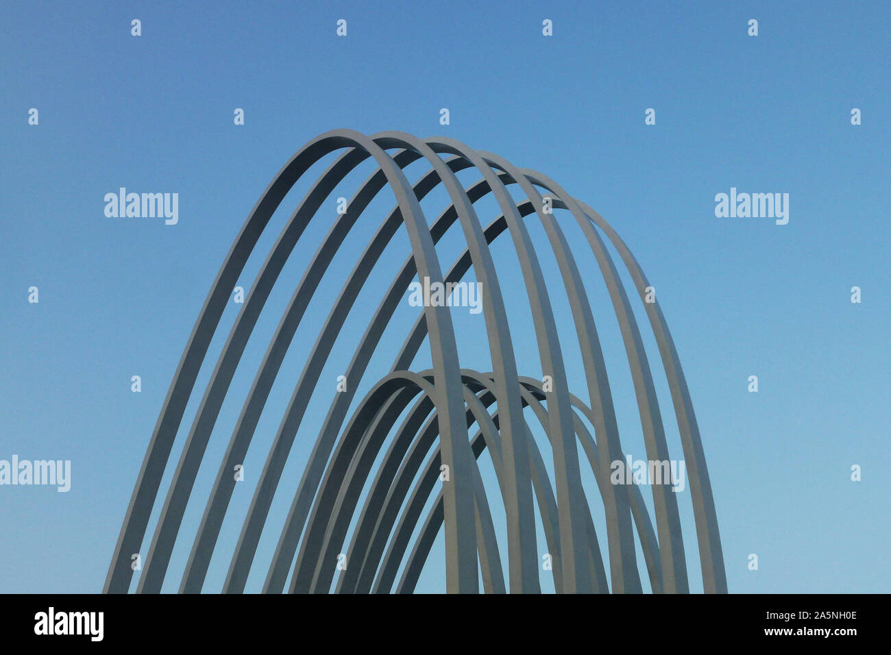 Curved architectural landscape Stock Photo - Alamy