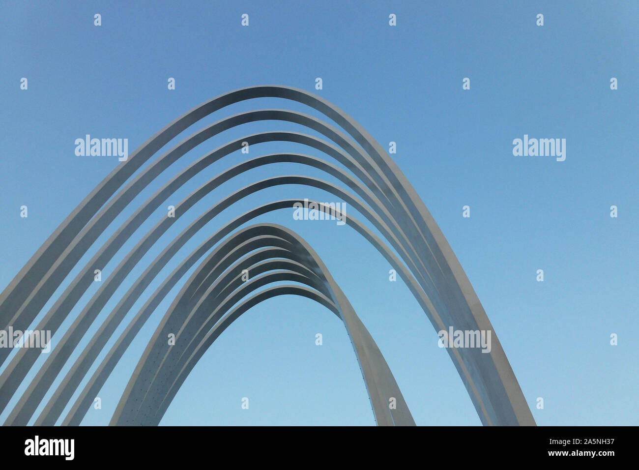 Curved architectural landscape Stock Photo - Alamy