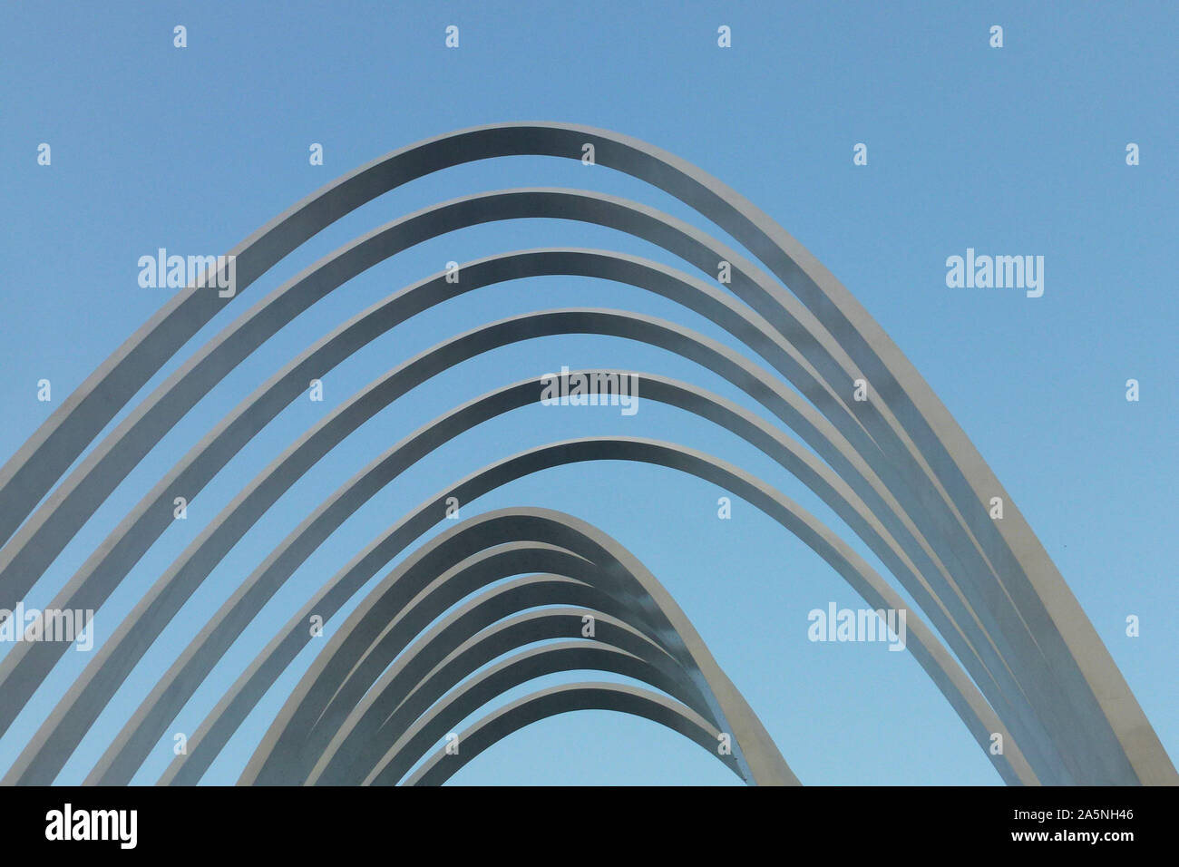 Curved architectural landscape Stock Photo - Alamy