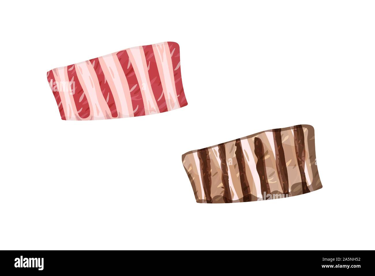 Meat ribs. Fresh and barbecue. Vector illustration Stock Vector Image ...