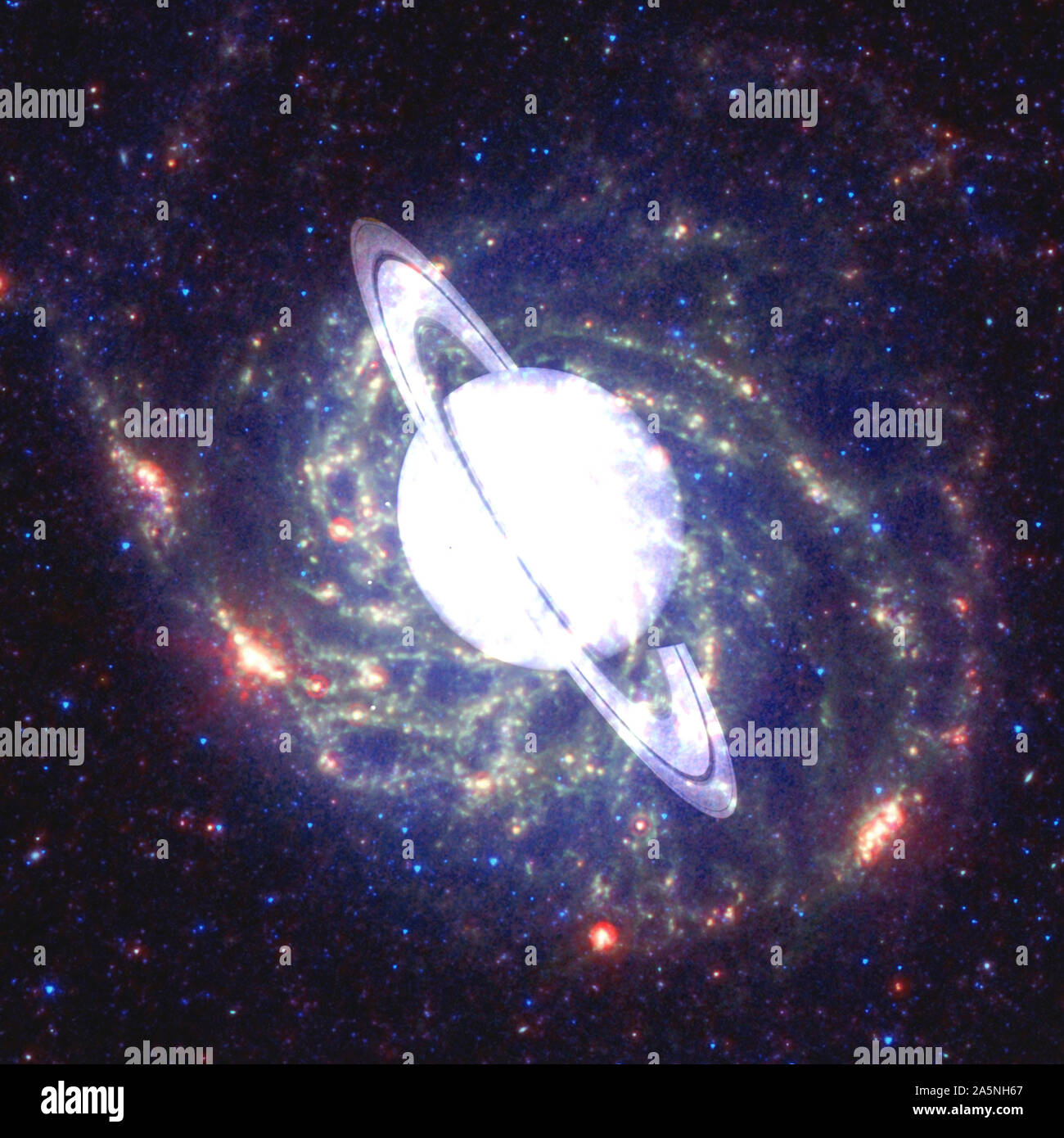 Saturn - planet of the Solar system. Science wallpaper. Elements of ...