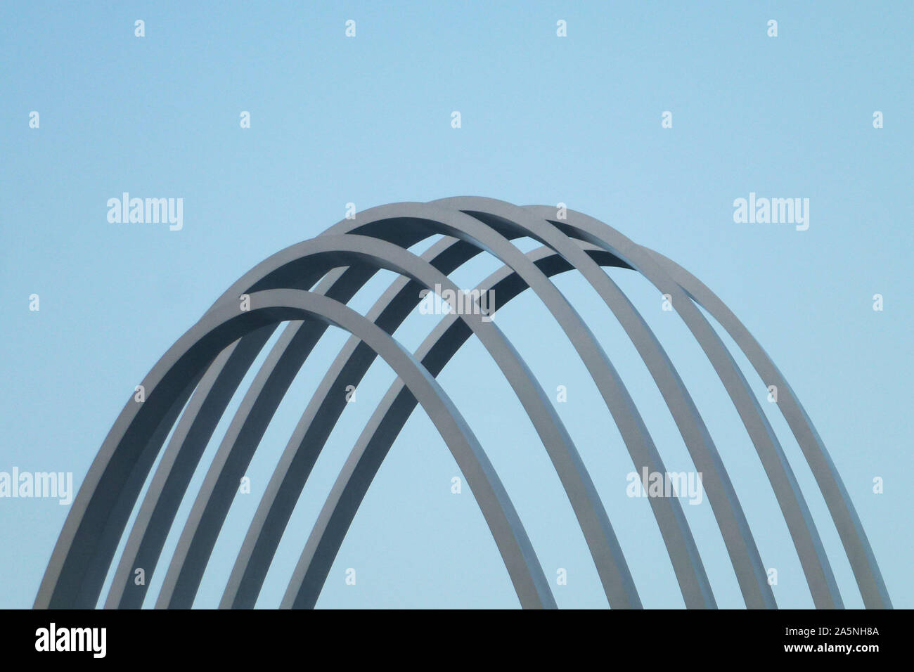 Curved architectural landscape Stock Photo - Alamy