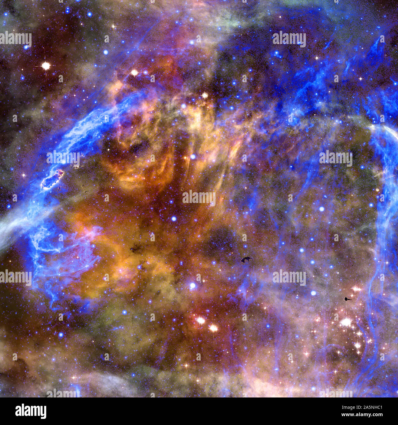 Nebula in outer space. Gas and dust clouds. Elements of this image ...