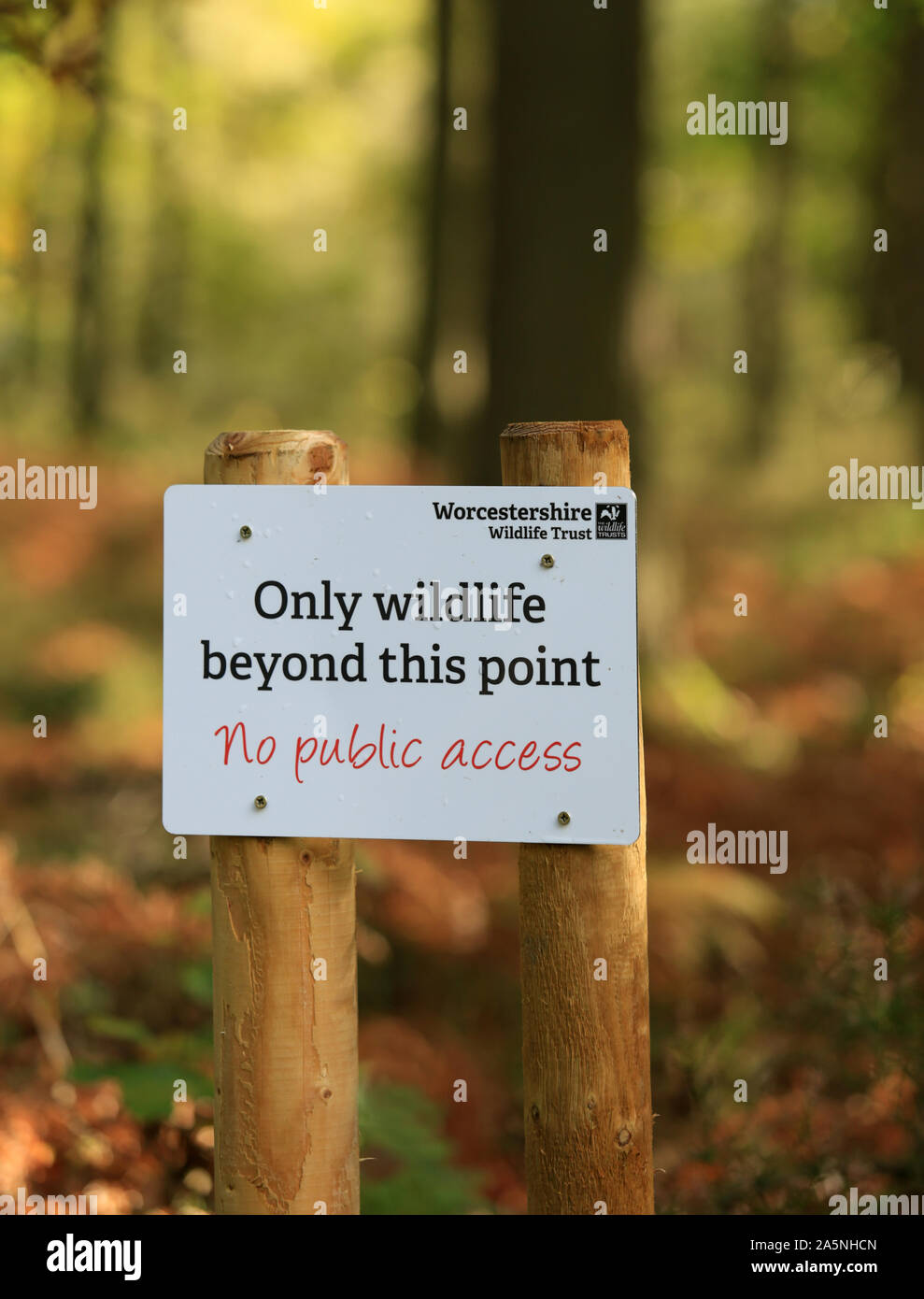 Woodland trust sign hi-res stock photography and images - Alamy