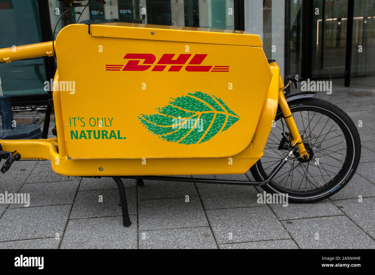 Dhl delivery bicycle hi-res stock photography and images - Alamy