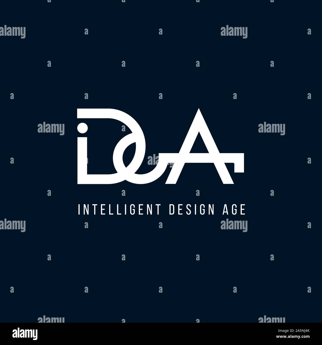 D,A letters vector logo. DA letters emblem Stock Vector Image & Art - Alamy