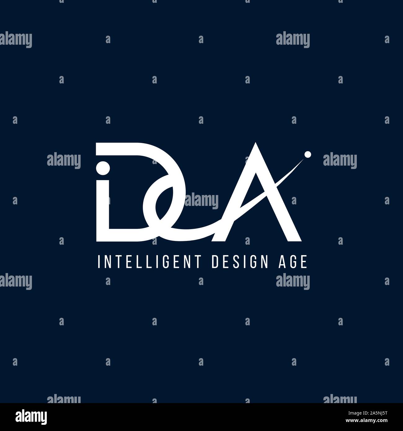 D,A letters vector logo. DA letters emblem Stock Vector Image & Art - Alamy