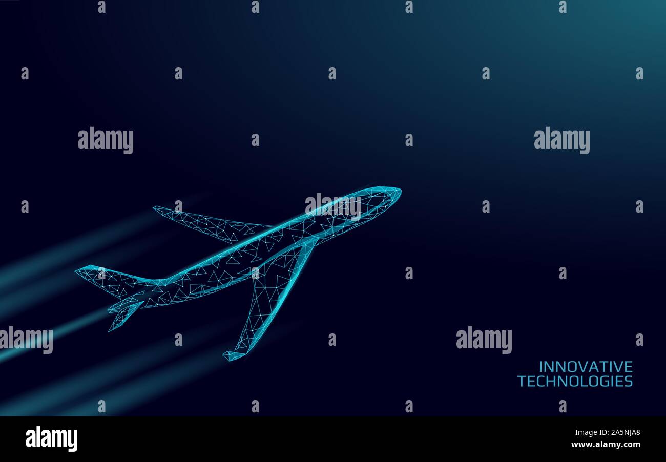 Airplane flying in a dark night sky. Flight up tourism journey speed ...