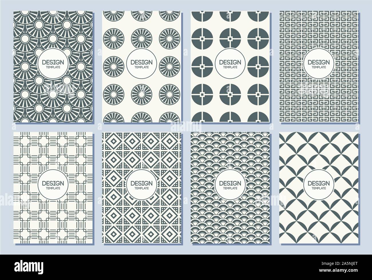 Set of flyers, posters, banners, placards, brochure design templates A6 ...