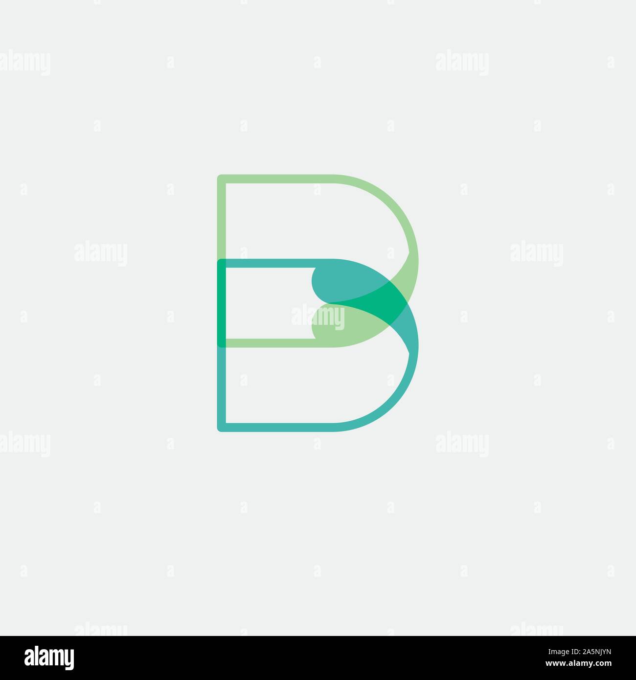 B letter vector logo. B letter icon. B letter emblem vector Stock ...