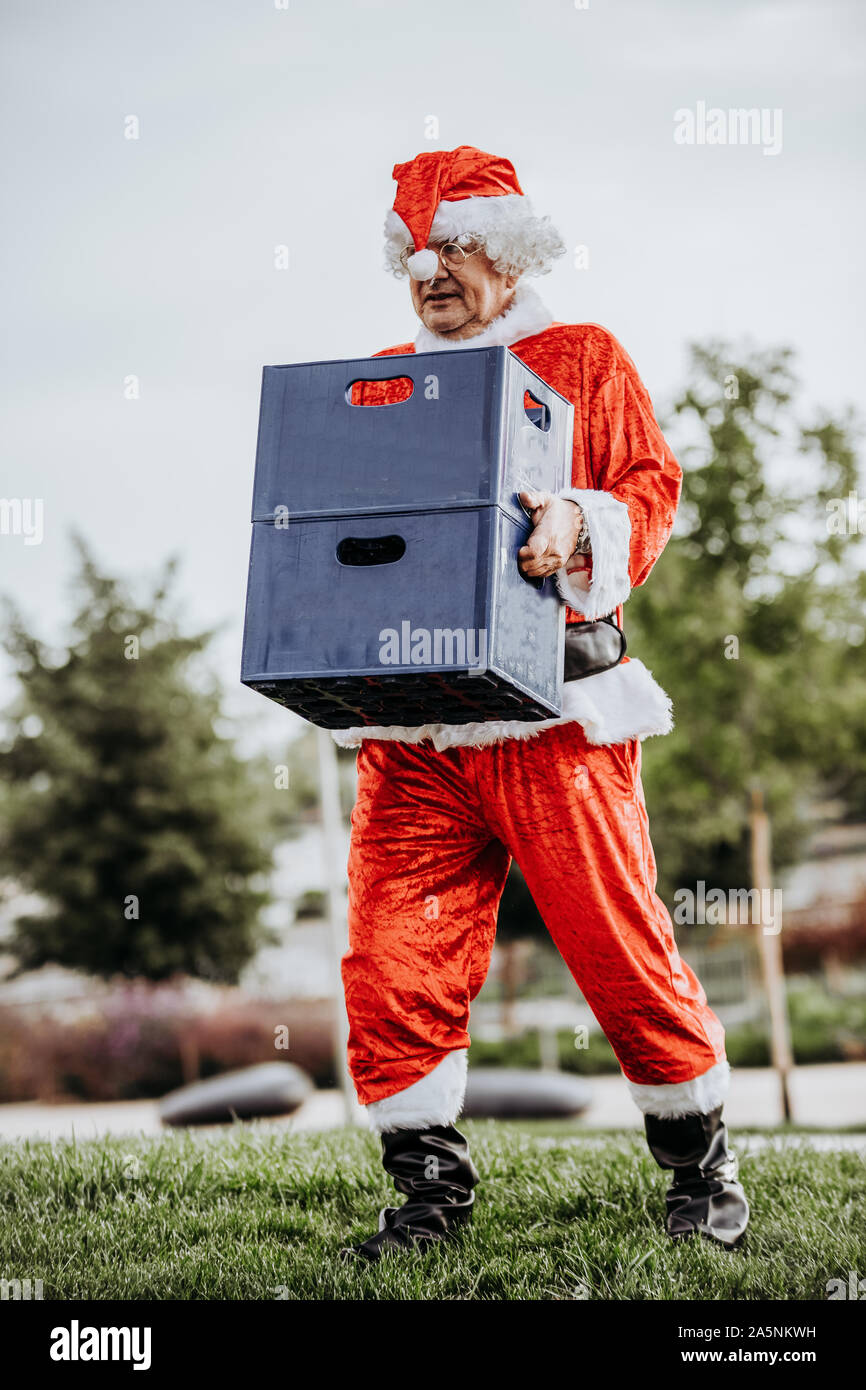 Santa costume without beard hi-res stock photography and images - Alamy