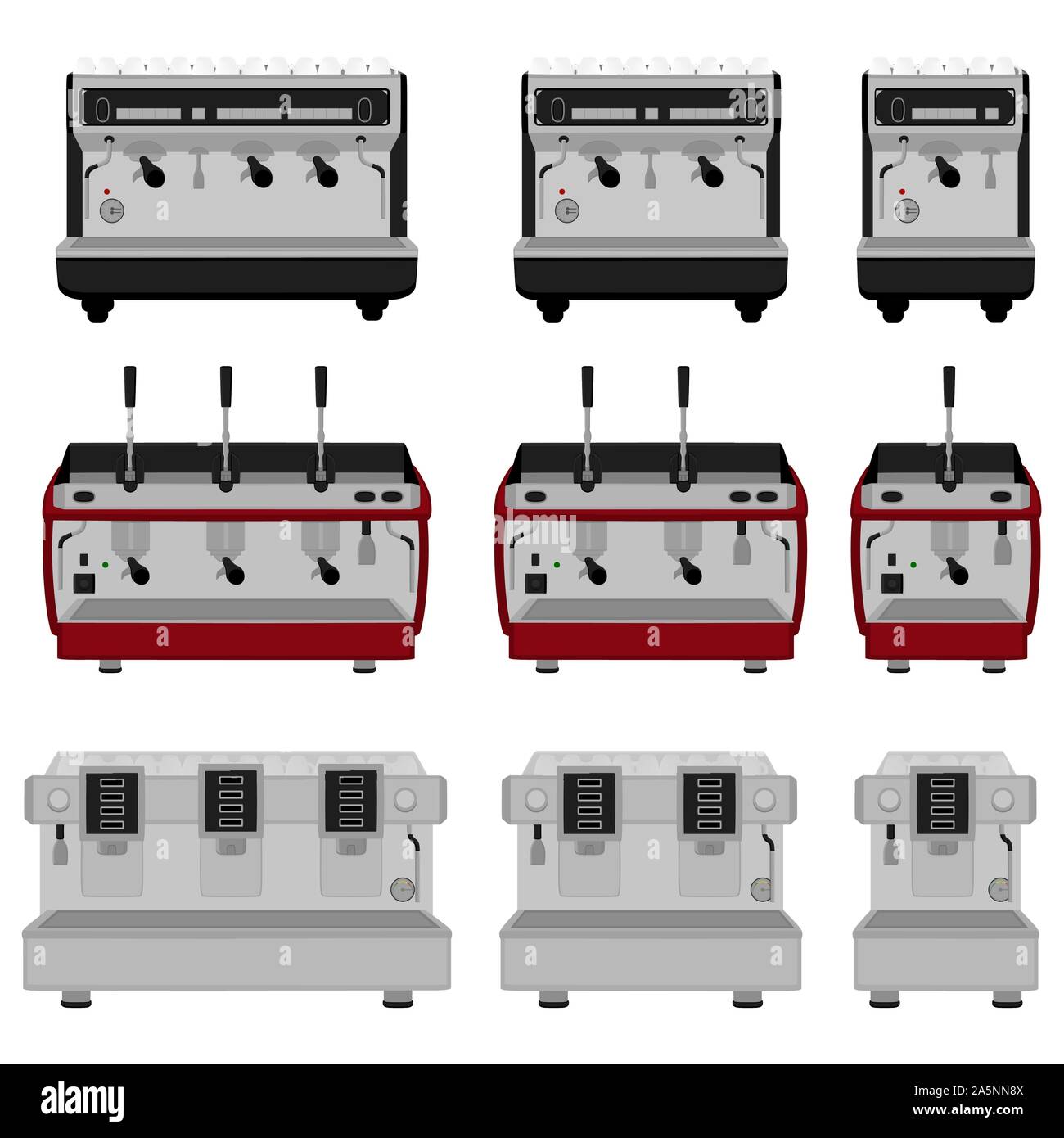 Coffee makers french press Stock Vector Images - Alamy