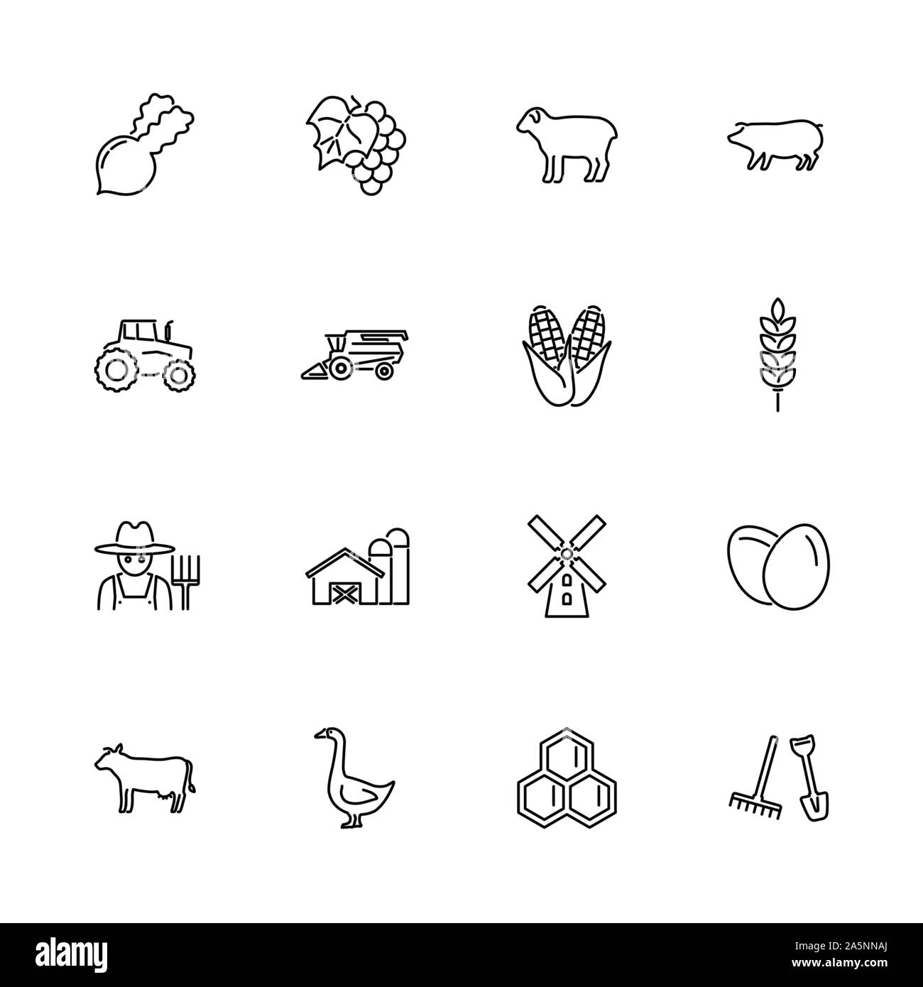 Tractor harvest beet Stock Vector Images - Alamy