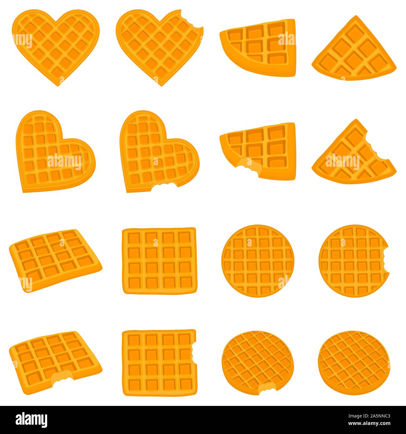 Round Waffle Vector