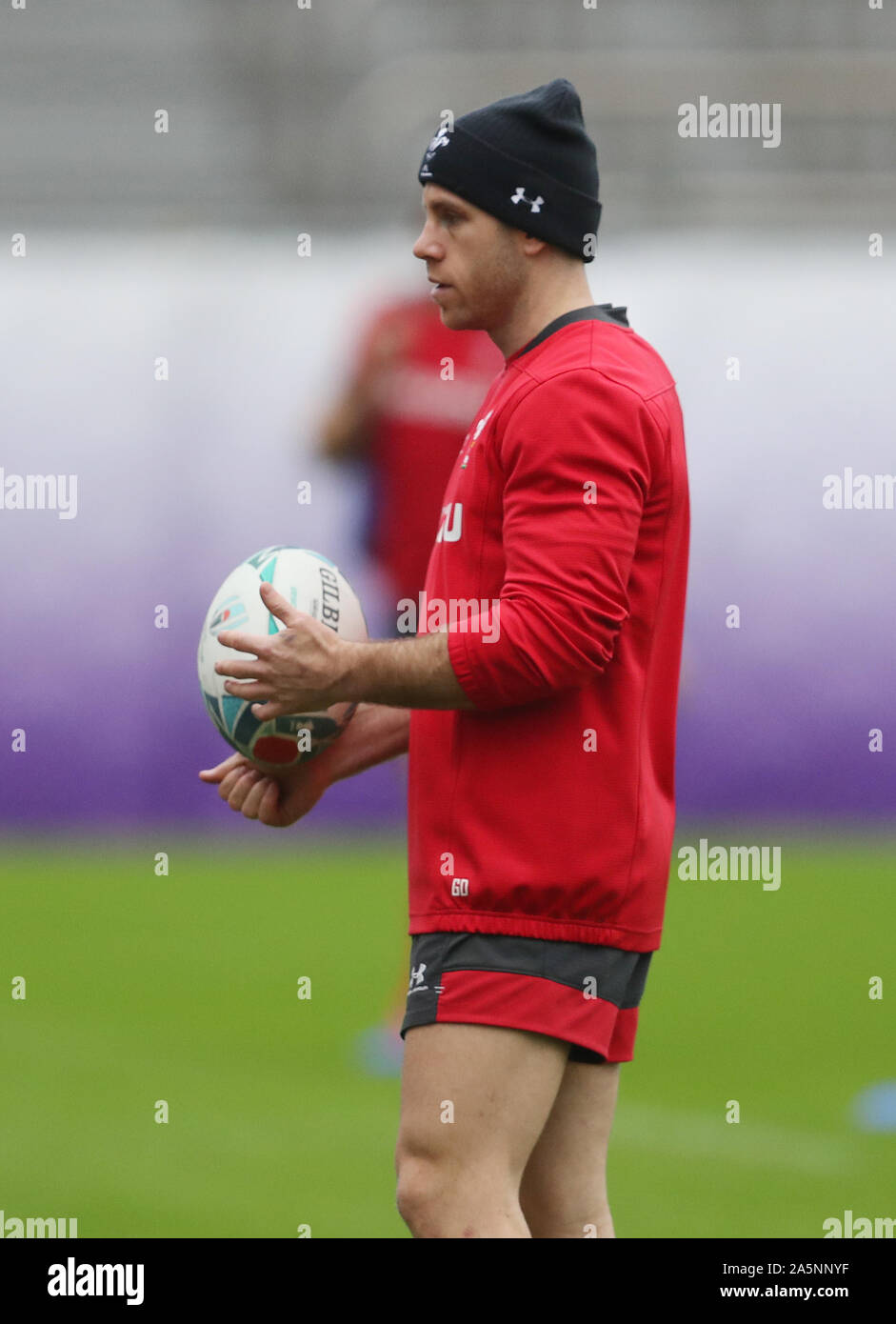 Gareth Davies during a training session at the Prince Chichibu Memorial ...