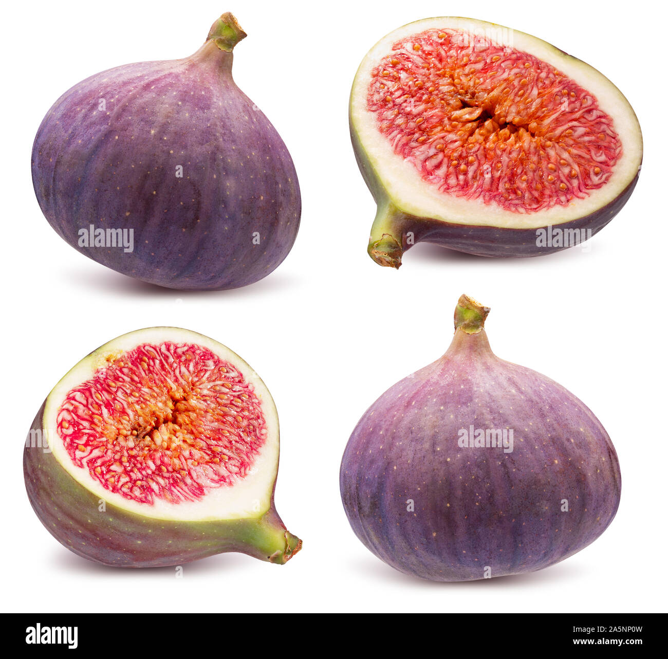 collection of fig isolated on a white background Stock Photo - Alamy