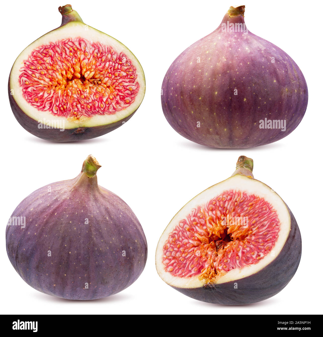 collection of fig isolated on a white background Stock Photo - Alamy