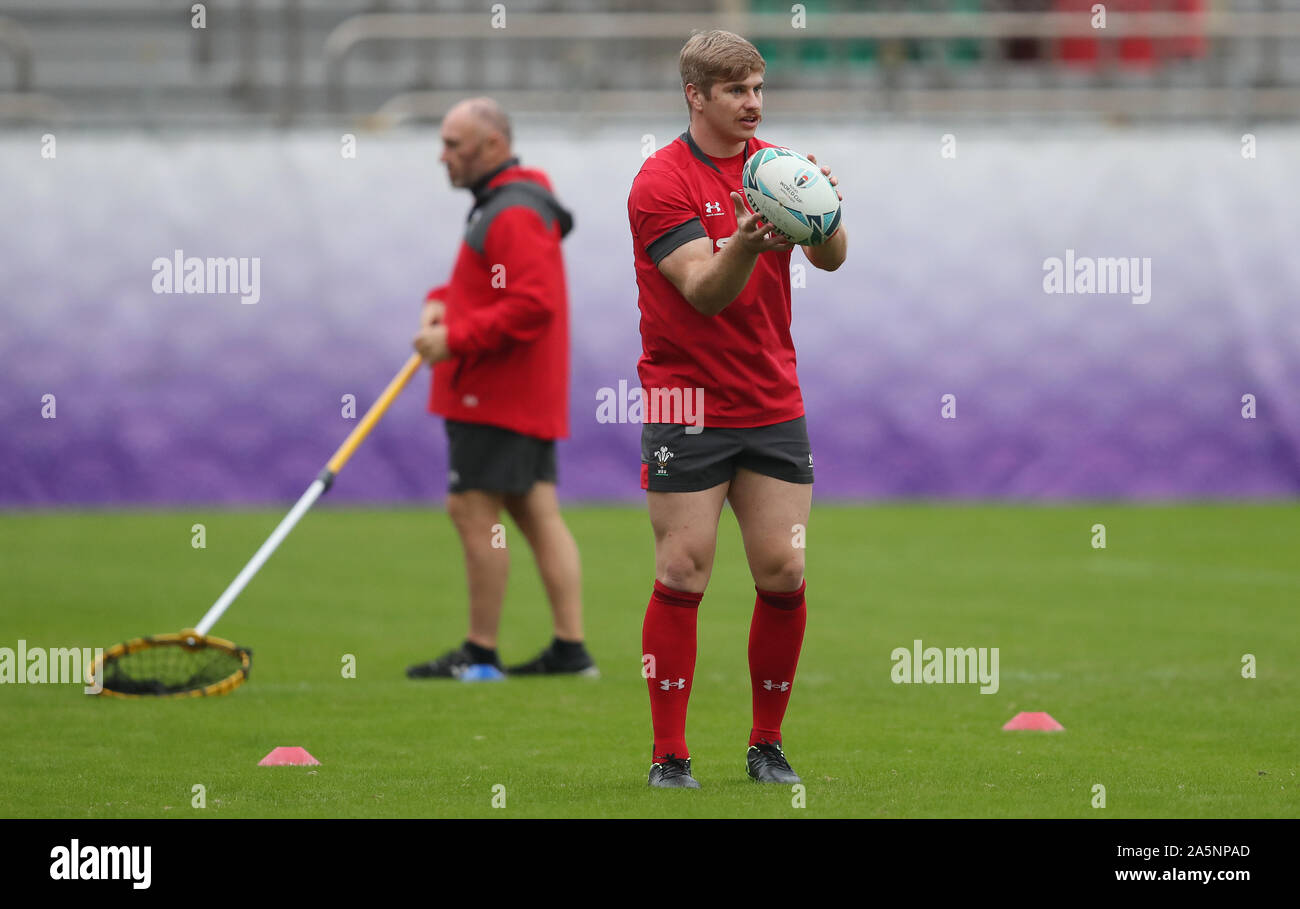 Aaron Wainwright during a training session at the Prince Chichibu ...