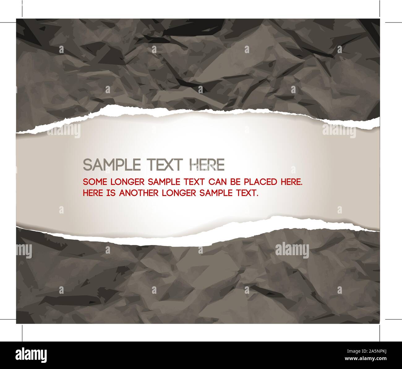 Abstract old wrinkled creased Stock Vector Images - Alamy