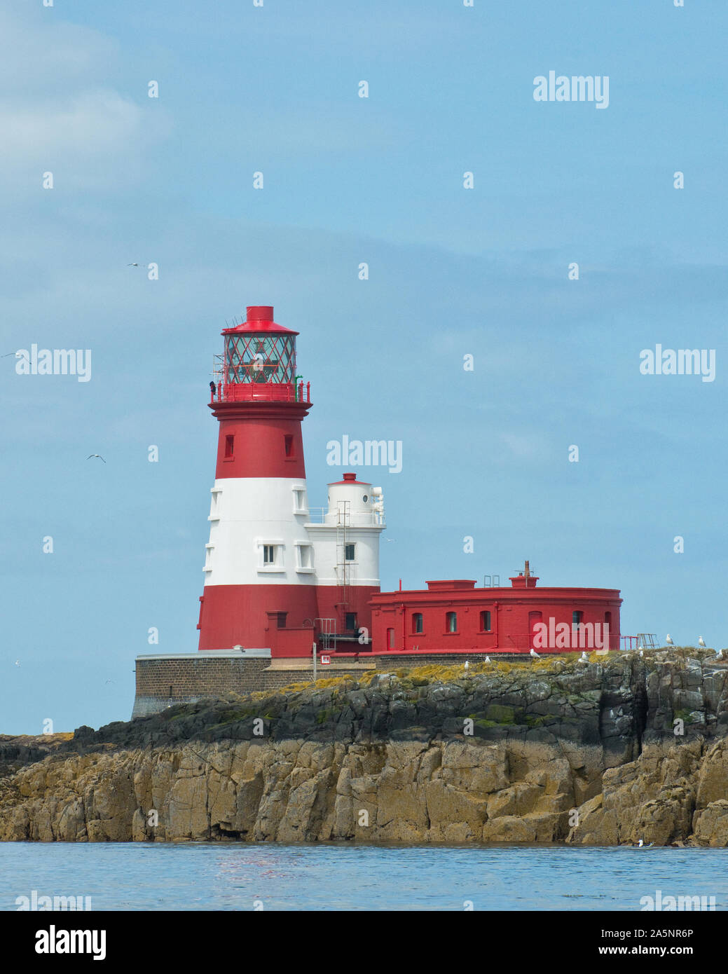 Longstone Lighthouse. Outer Farne, Farne Islands, Nortumberland, UK ...
