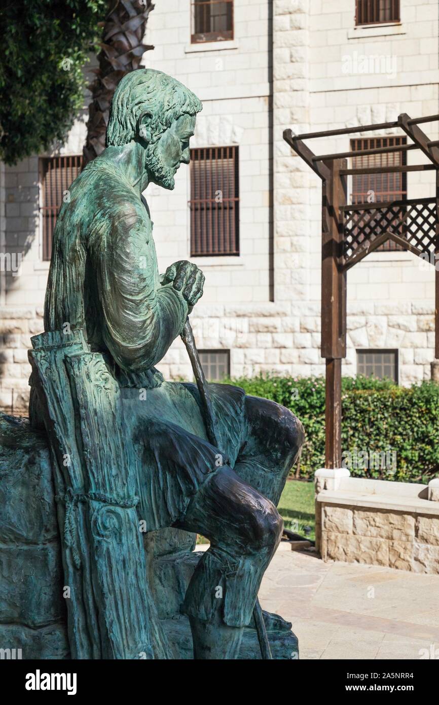 Statue of Saint Joseph in Nazareth, Israel Stock Photo - Alamy