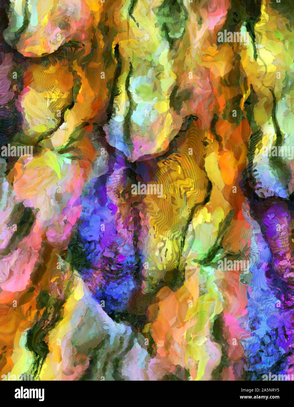 Colorful Abstract Painting Stock Photo - Alamy