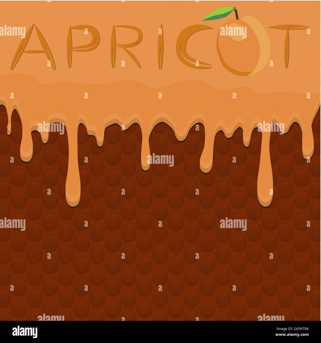 Apricot cookies Stock Vector Images - Alamy