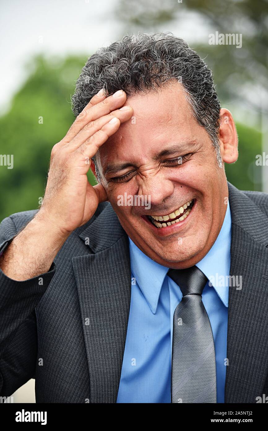 Business Executive And Laughter Stock Photo - Alamy