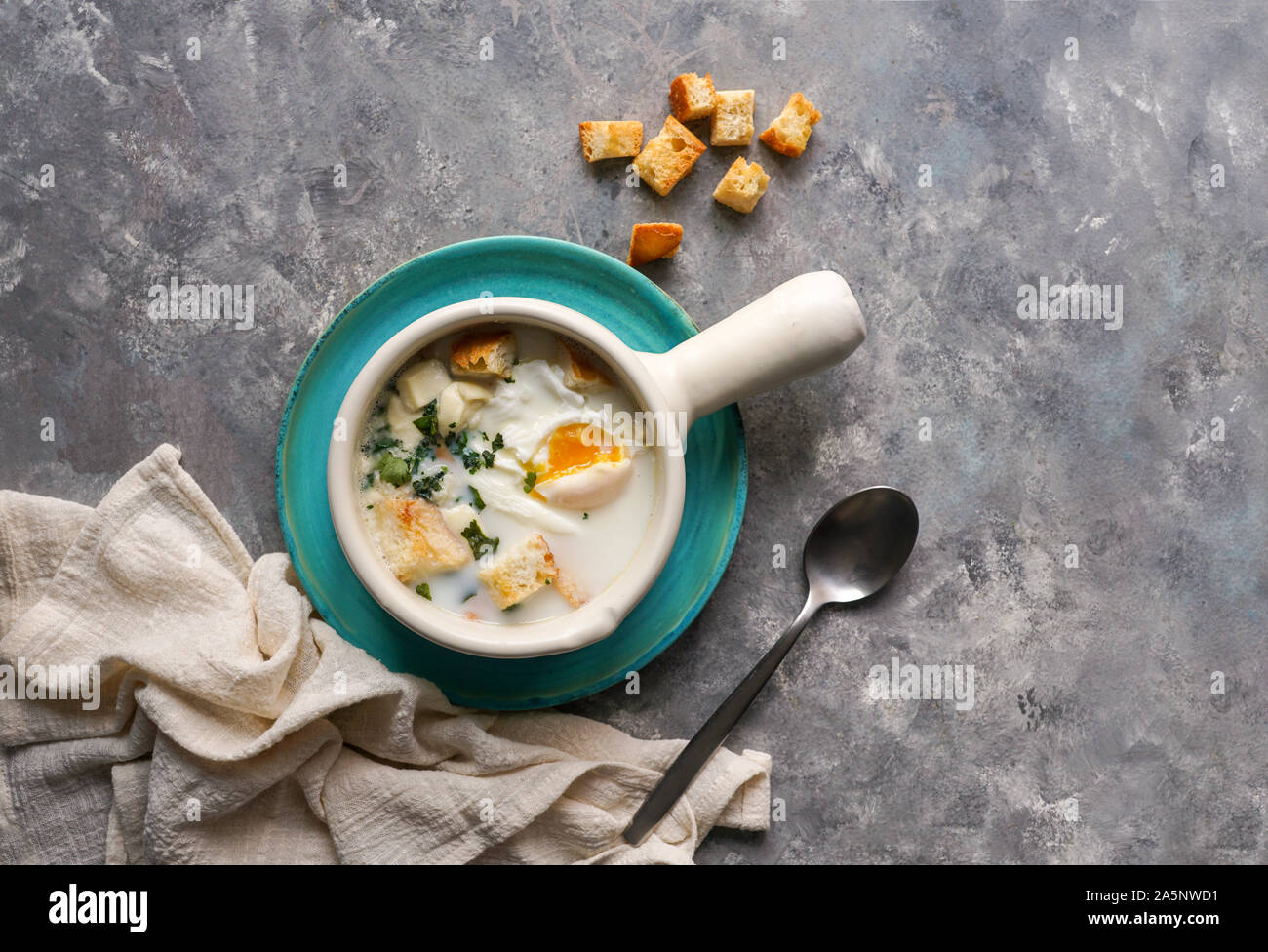 Changua - Colombian Egg and Milk Soup , tipical soup for breakfast in ...