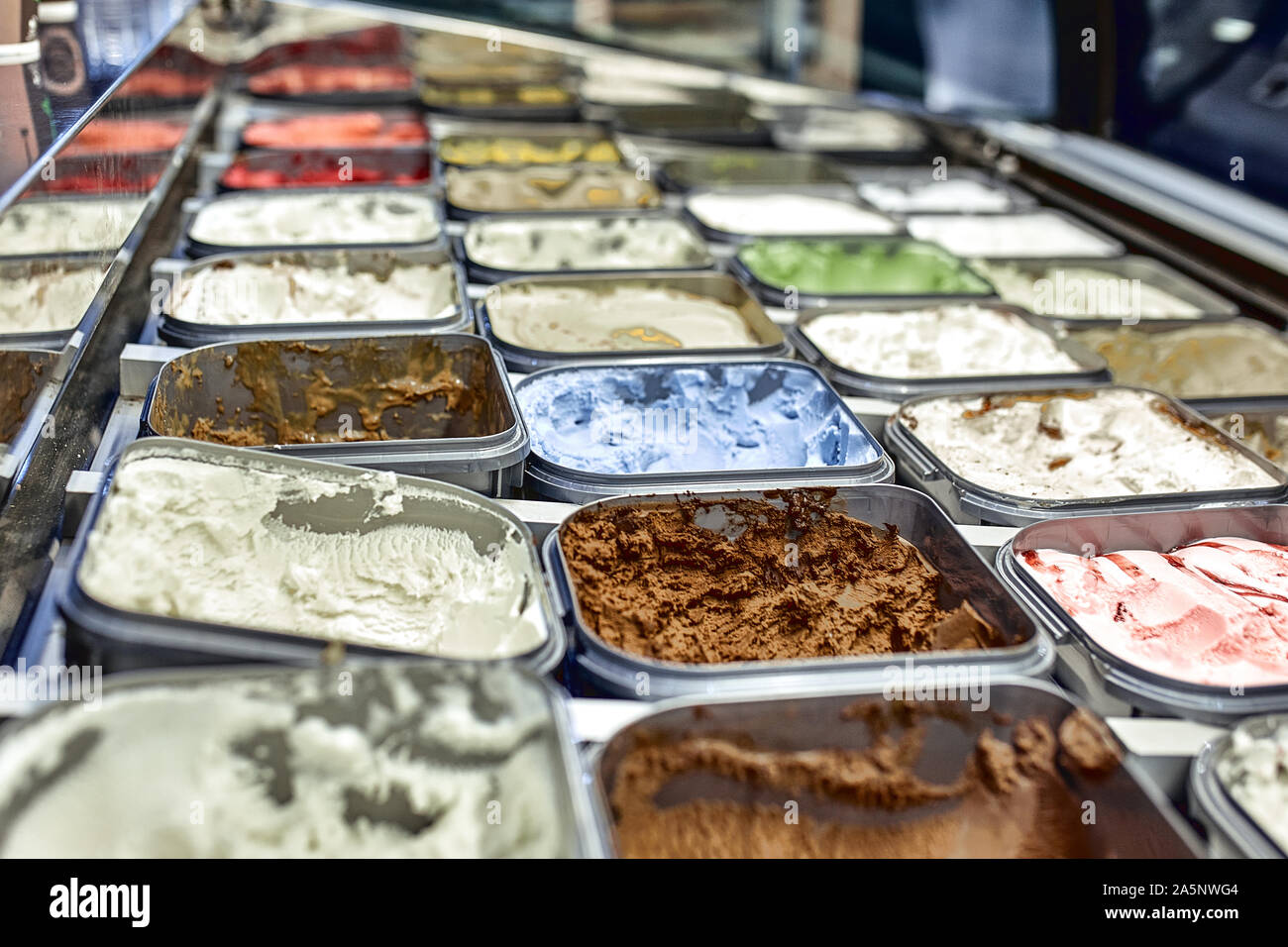 Gelato ice cream window display hi-res stock photography and images - Alamy