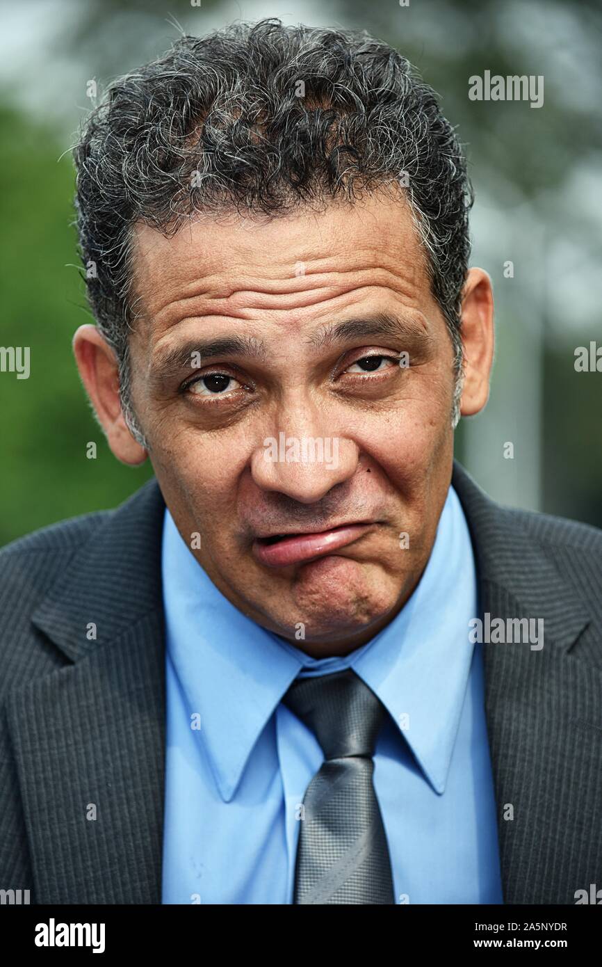 Confused Adult Business Man Stock Photo - Alamy