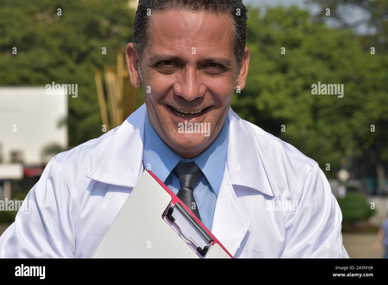 Happy Male Surgeon Stock Photo - Alamy