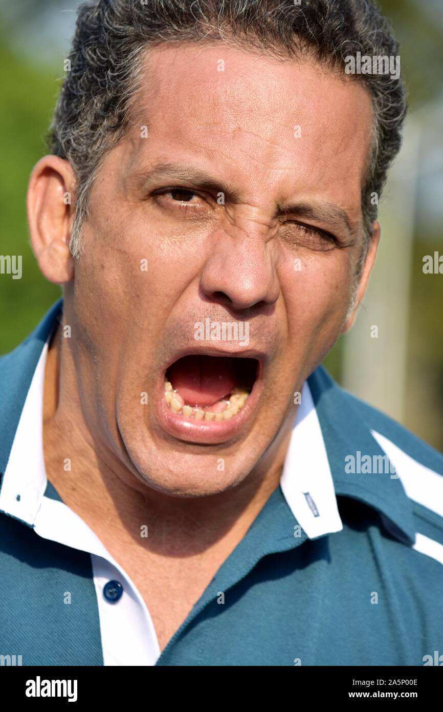 Stressed Male Man Stock Photo - Alamy