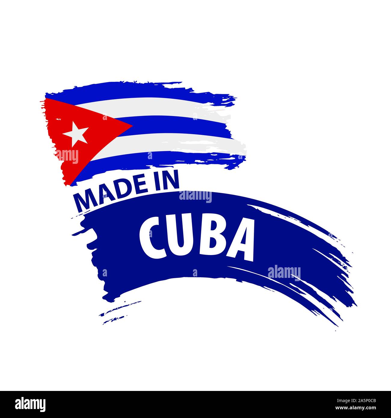 Cuba flag spray Stock Vector Images - Alamy