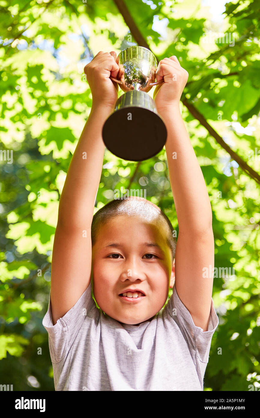 Boy winner hi-res stock photography and images - Alamy