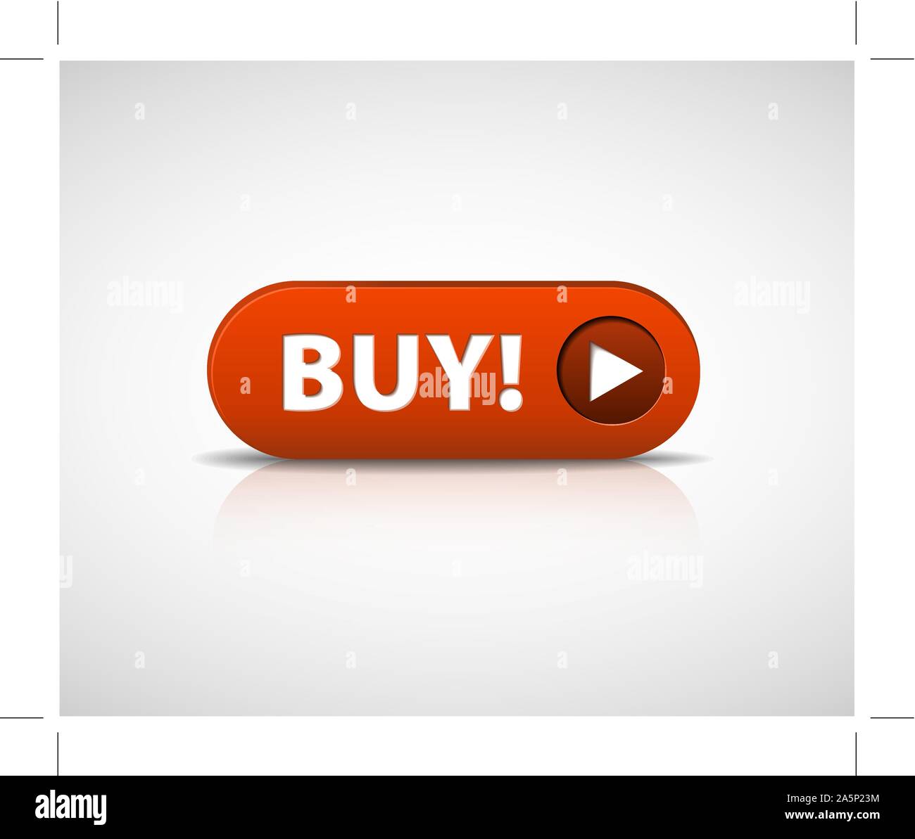 Big red buy now button with shadow and reflections Stock Vector Image ...