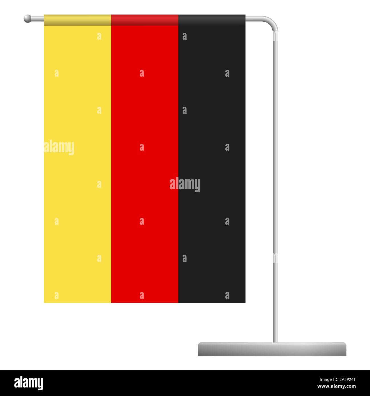 Germany table flag. Metal flagpole. National flag of Germany ...