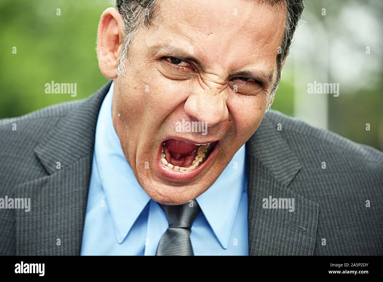 An Adult Business Man Under Stress Stock Photo - Alamy