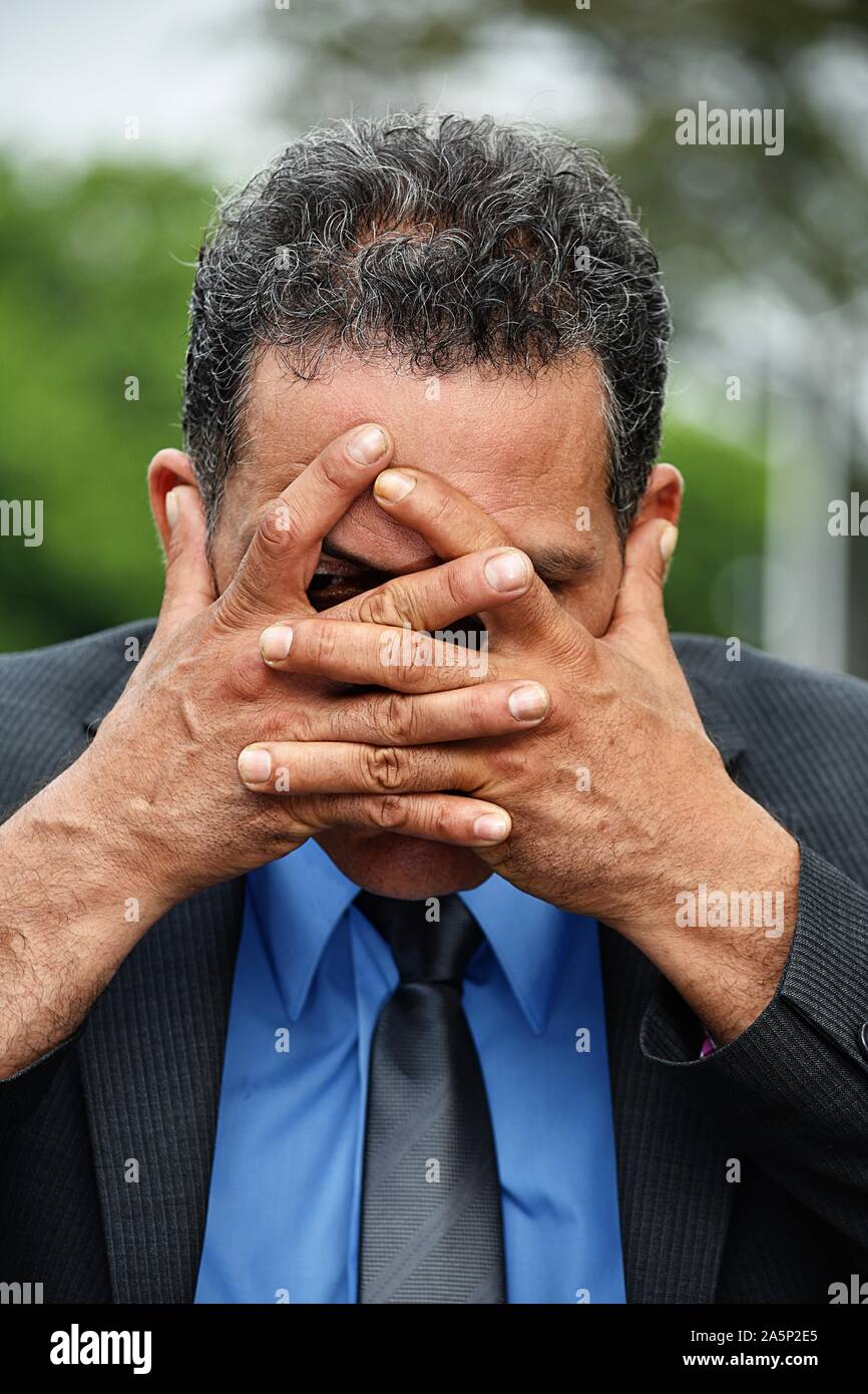 Sad Business Executive Stock Photo - Alamy
