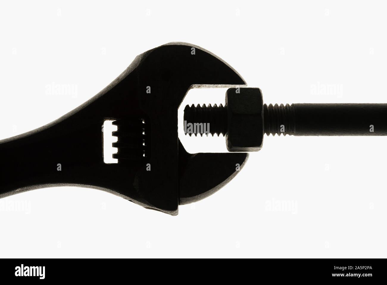 Wrench and screw Stock Photo - Alamy