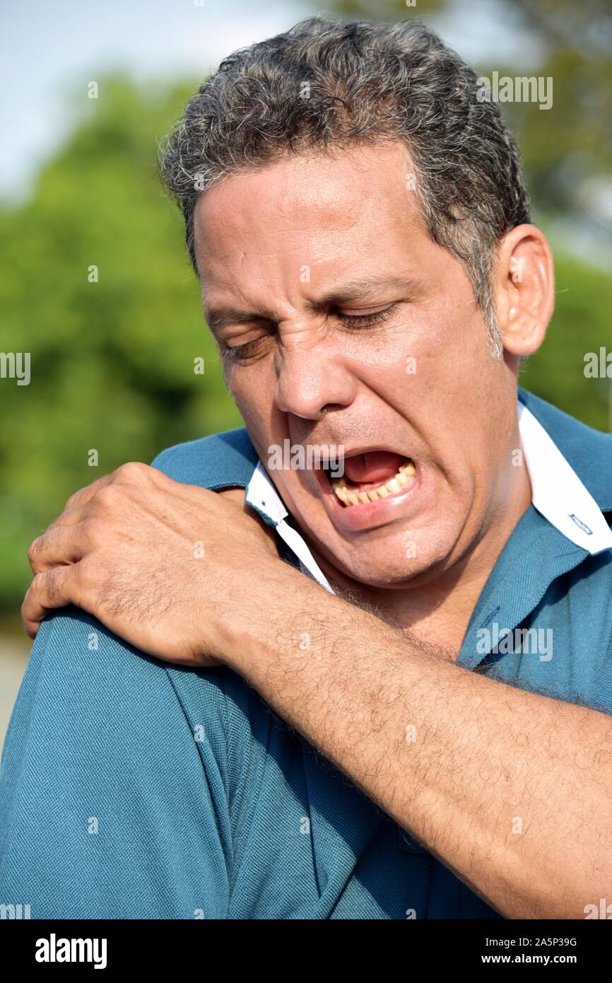 An Aching Handsome Person Stock Photo - Alamy