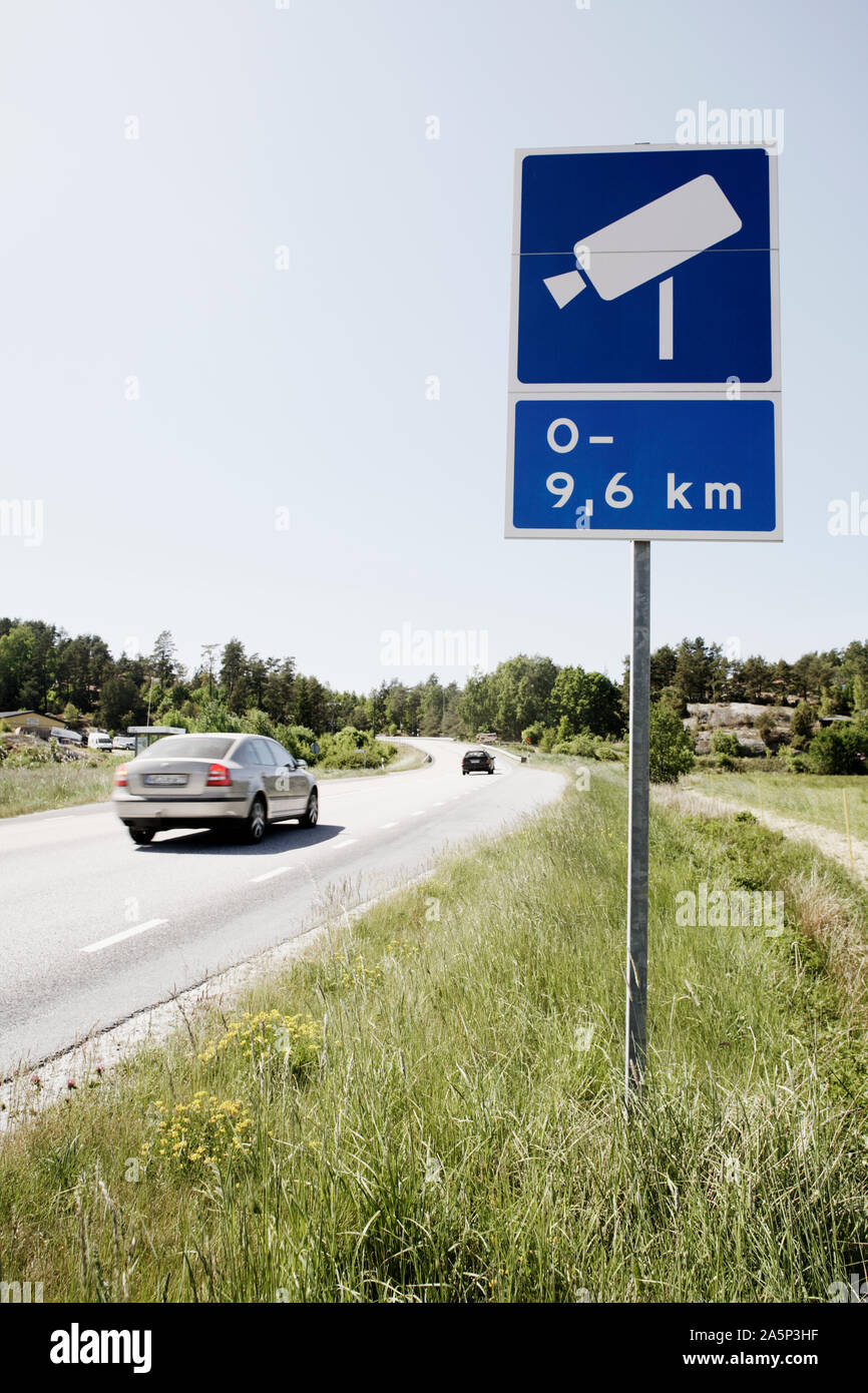 Road sign on road side Stock Photo - Alamy