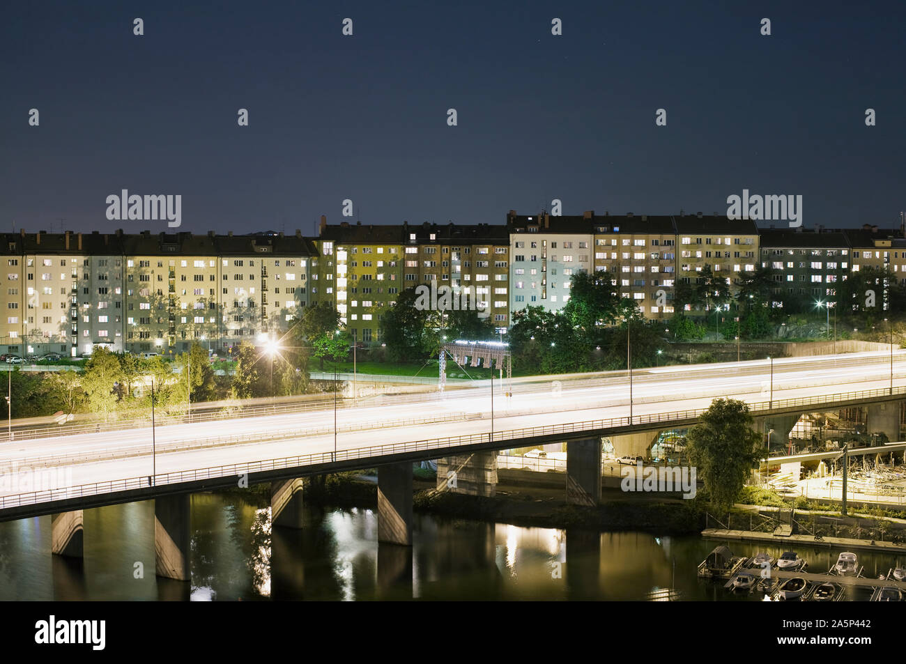 City and bridge Stock Photo - Alamy