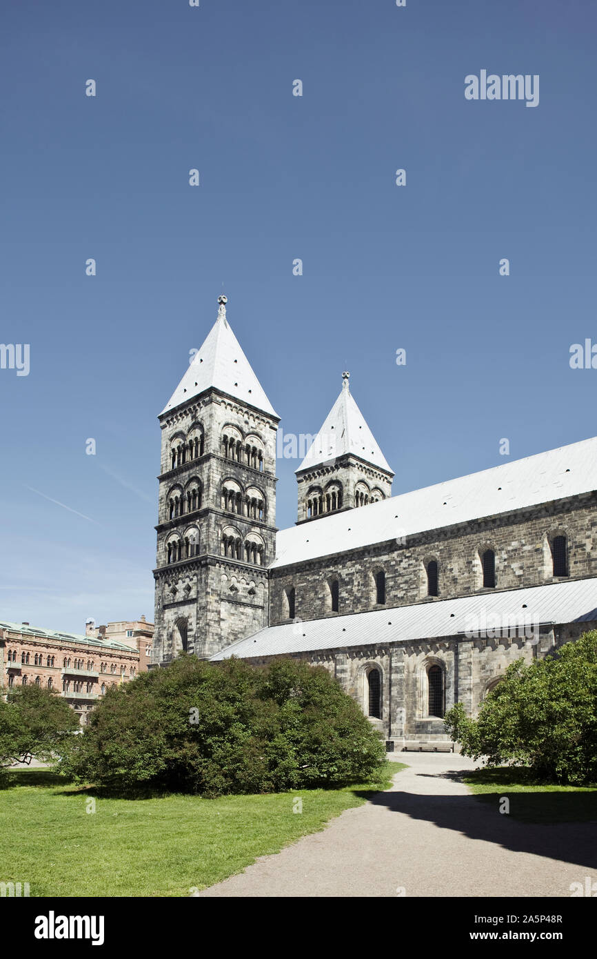 Church with two towers Stock Photo - Alamy
